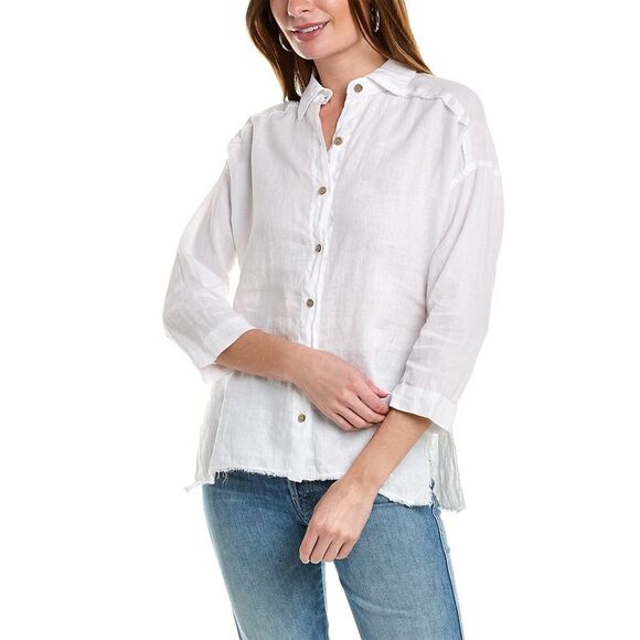XCVI | Tops | Xcvi Achilles Linen Shirt | Poshmark